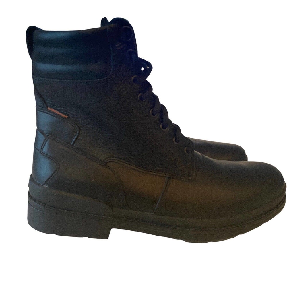Clarks Men's Kimball Rise Black Leather High Top Wint… - Gem